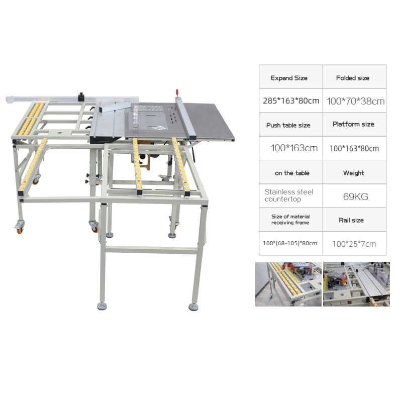 JT550S Cutting Machine Portable Sliding Panel Saw Table